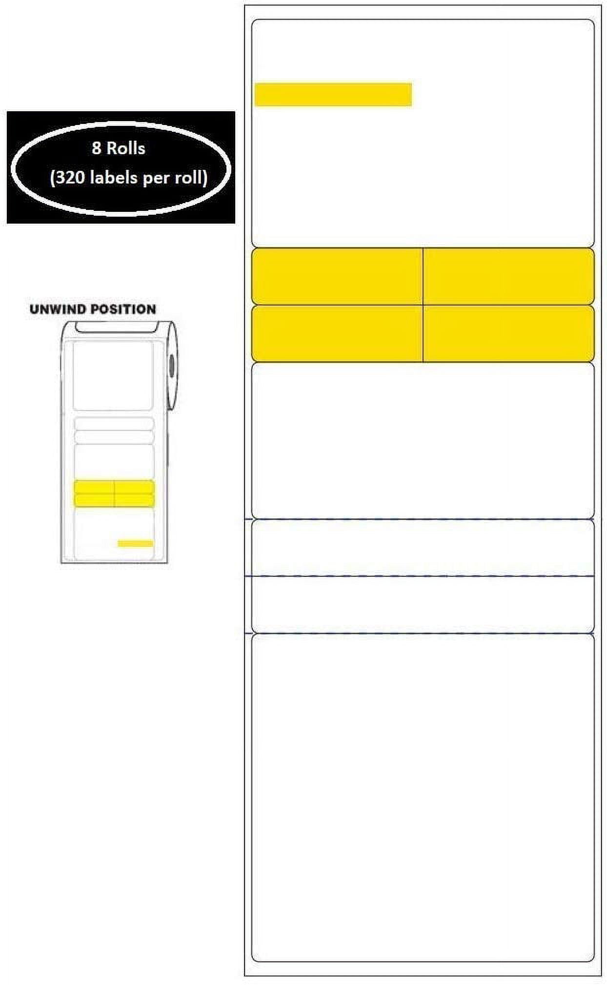 KOVOT 3.125"W x 8.5"L Direct Thermal Prescription Rx Labels | Pharmacy ...