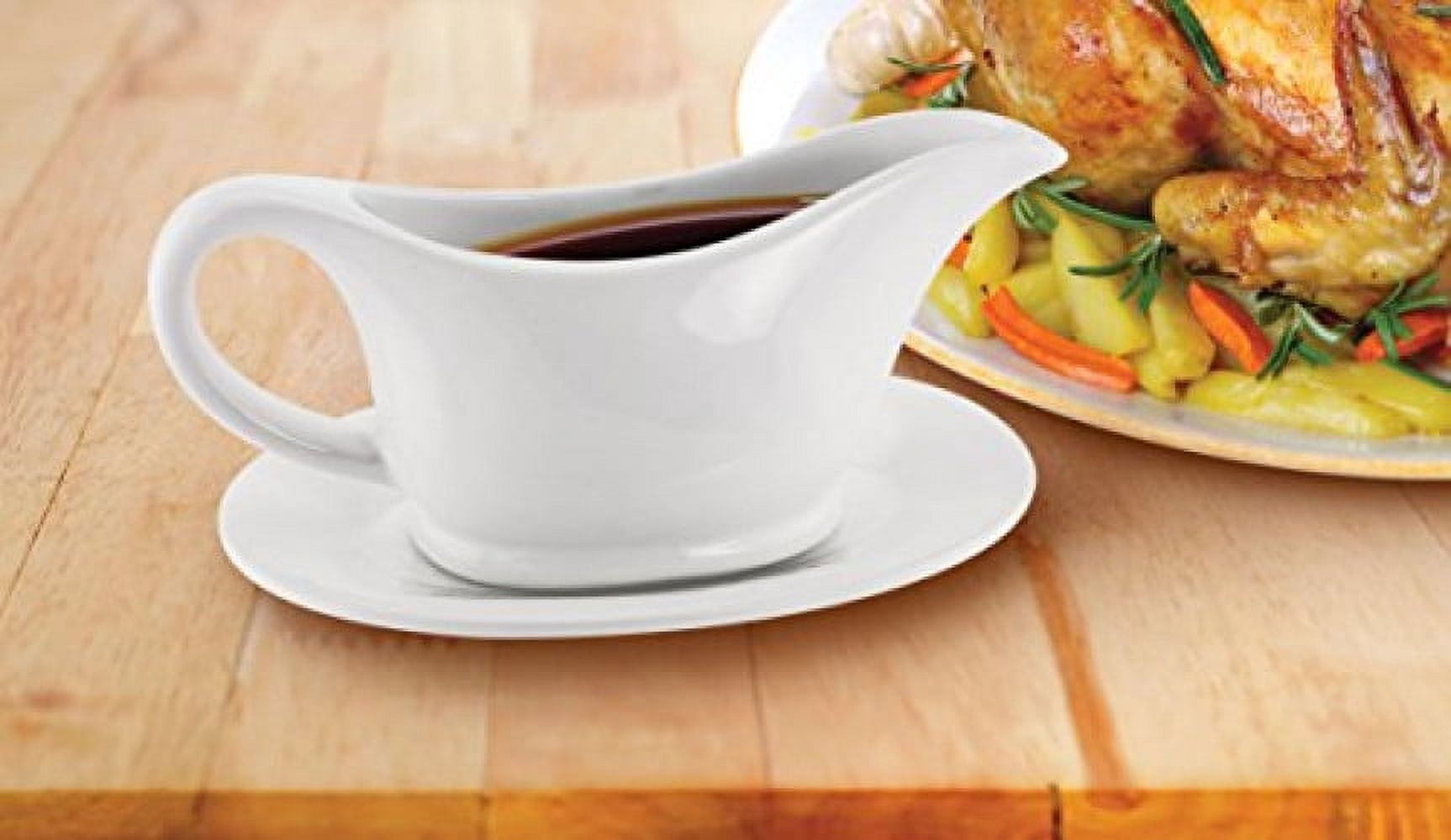 KOVOT Ceramic Dish (Gravy Boat And Tray) - Walmart.com
