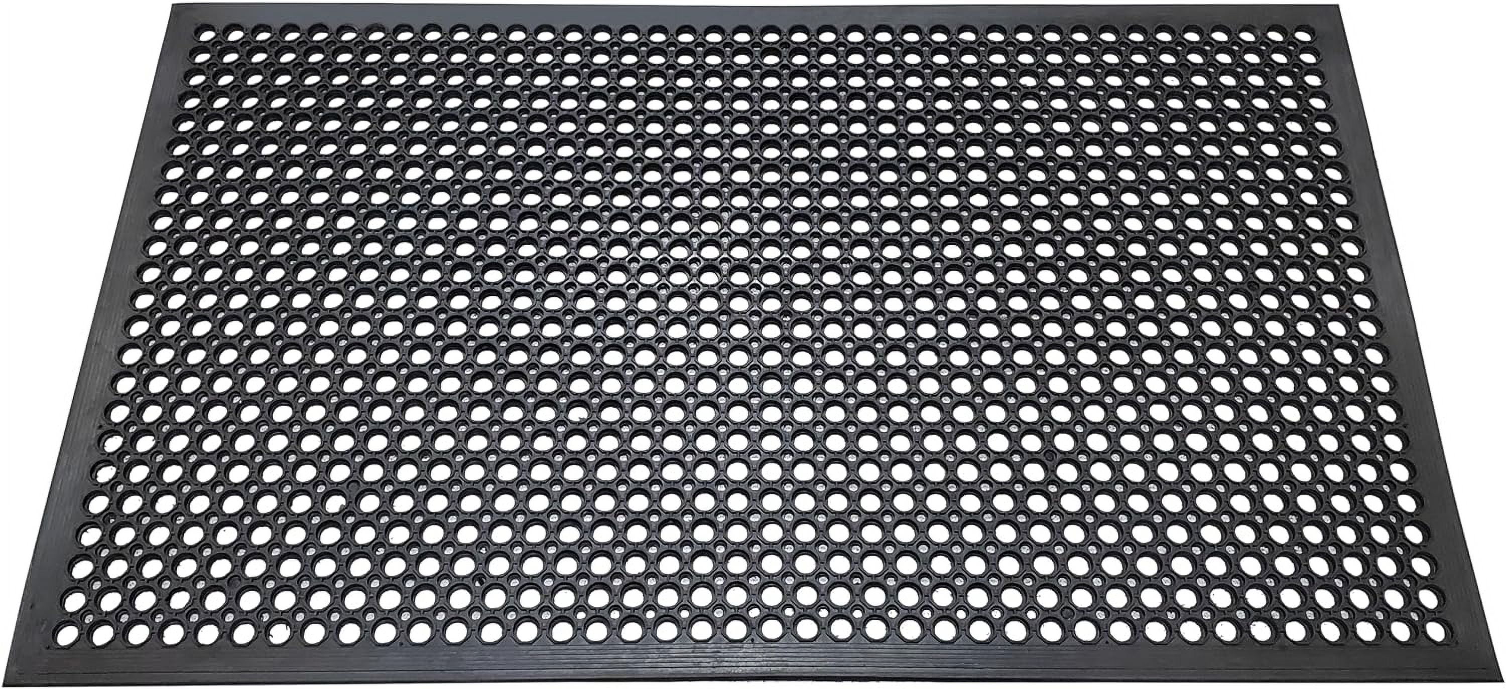 KOVOT Non-Slip 36" x 60" Rubber Floor Mat Perforated with Holes for ...