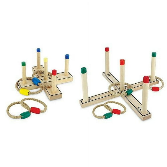 KOVOT Rope Ring Toss Set With Carry Bags, Includes 2 Sets Standard Size ...