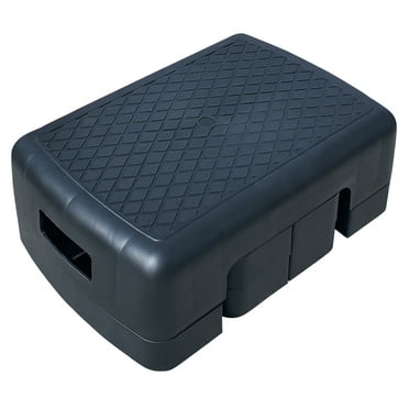 LivingSURE Lightweight Extra Wide Foldable Step Stool with Handle, 20 ...