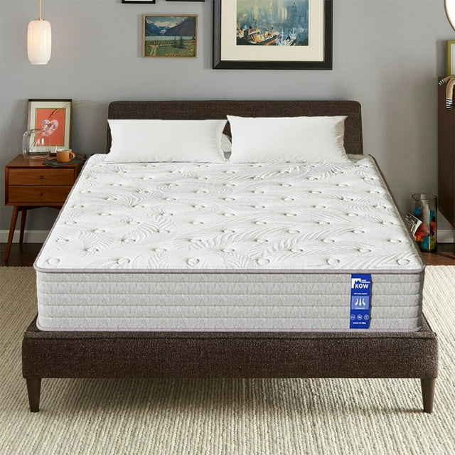 "KOW 12"" Queen Size Hybrid Mattress, Memory Foam & Pocket Spring ...