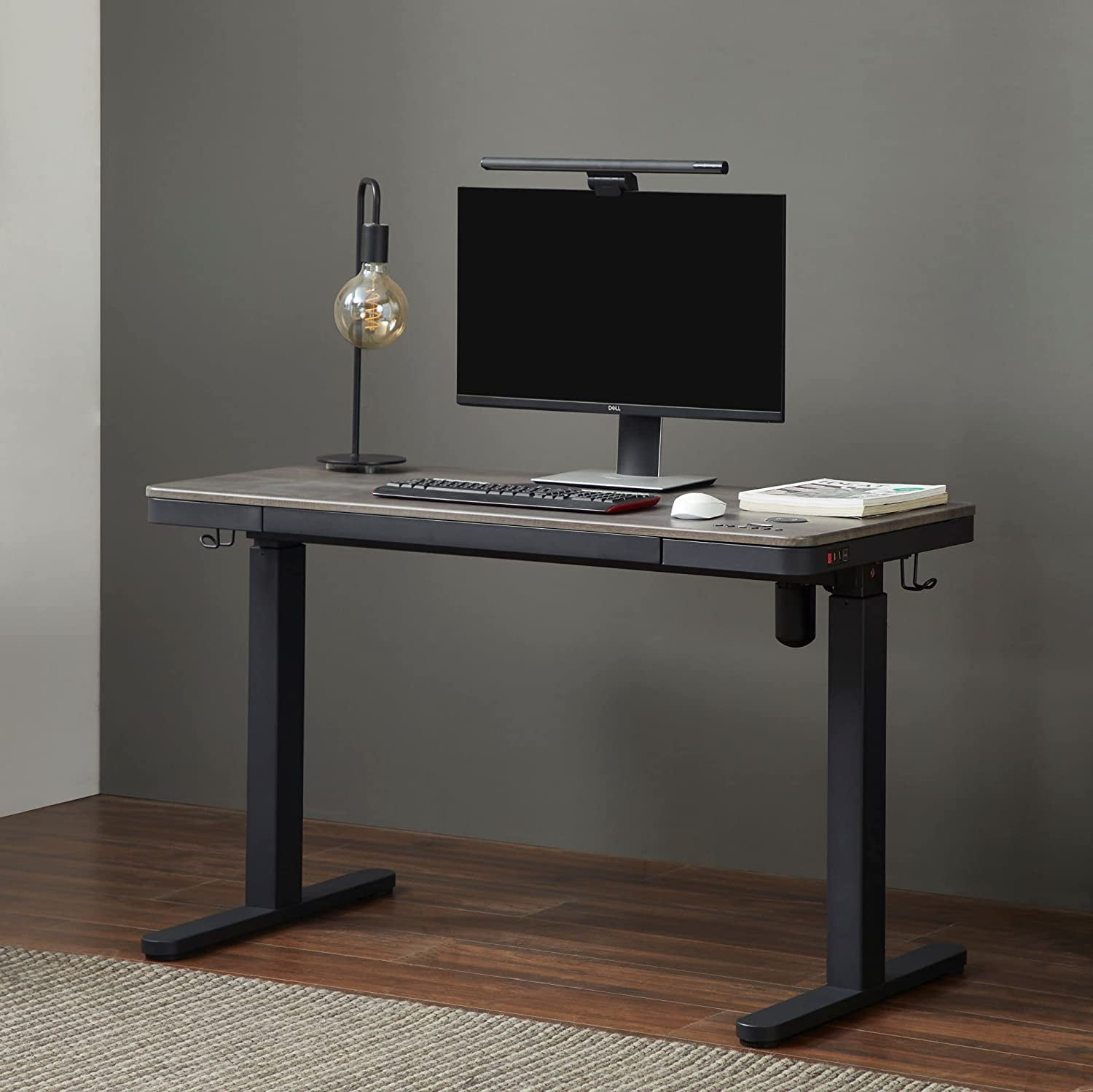 KOWO 48" K303 Electric Height Adjustable Standing Desk with Drawer ...