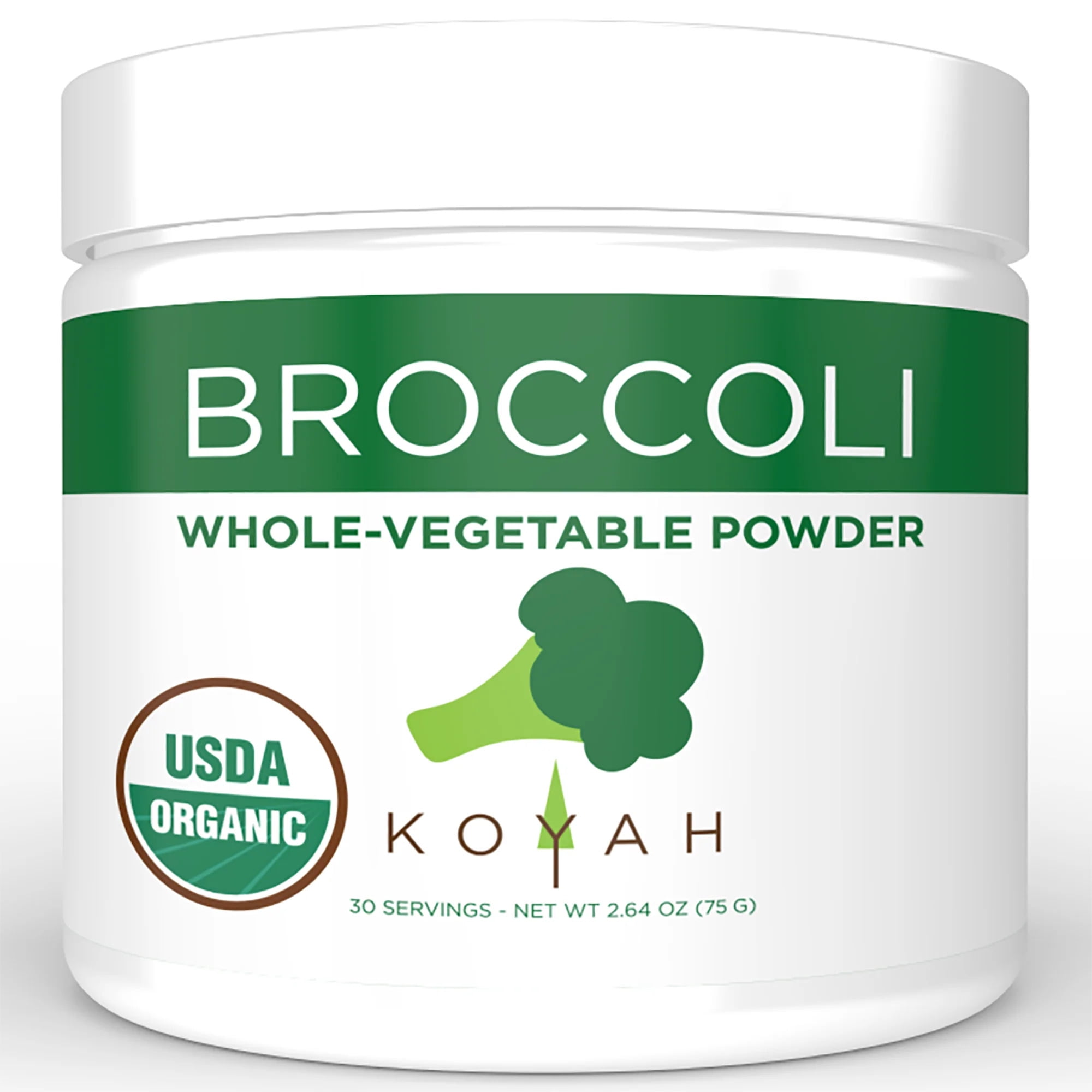 KOYAH - Organic Broccoli Powder - USA Grown & Freeze-Dried - Walmart.com