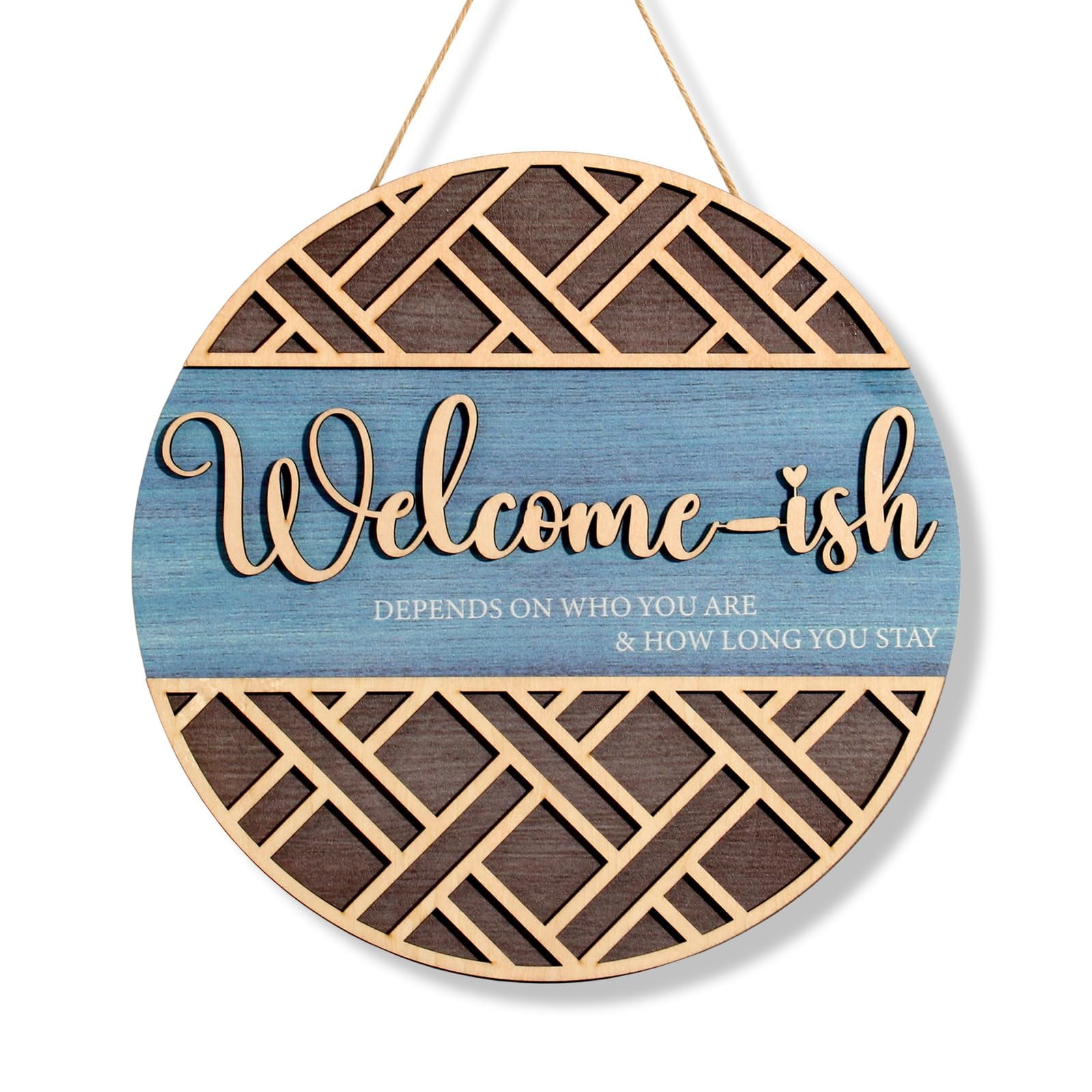 KOYILTD 3D Welcome Sign for front Door Rustic front Door Decor Welcome ...