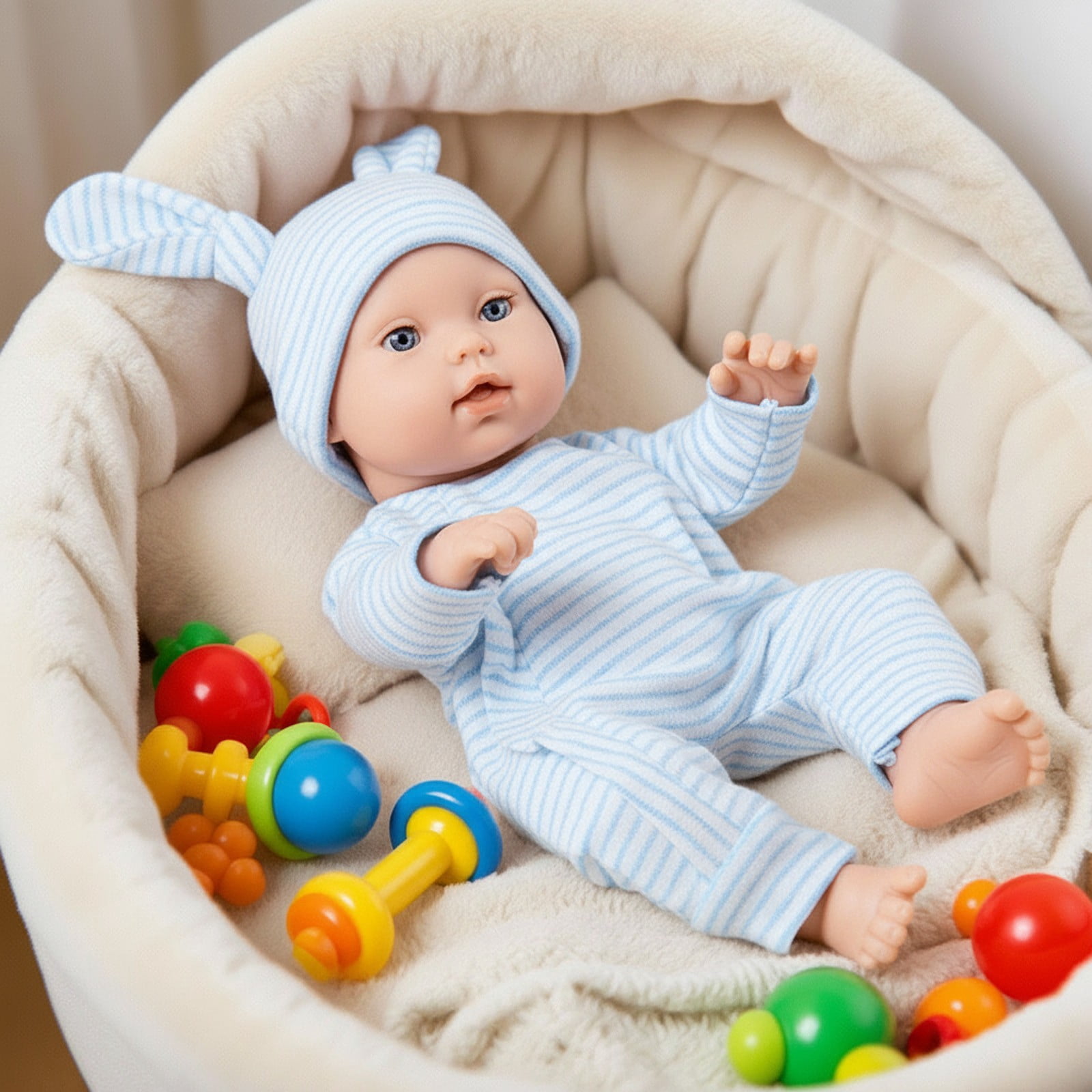 KOYPTL 12 Inch Realistic Reborn Baby Dolls with Soft Body Newborn Baby ...