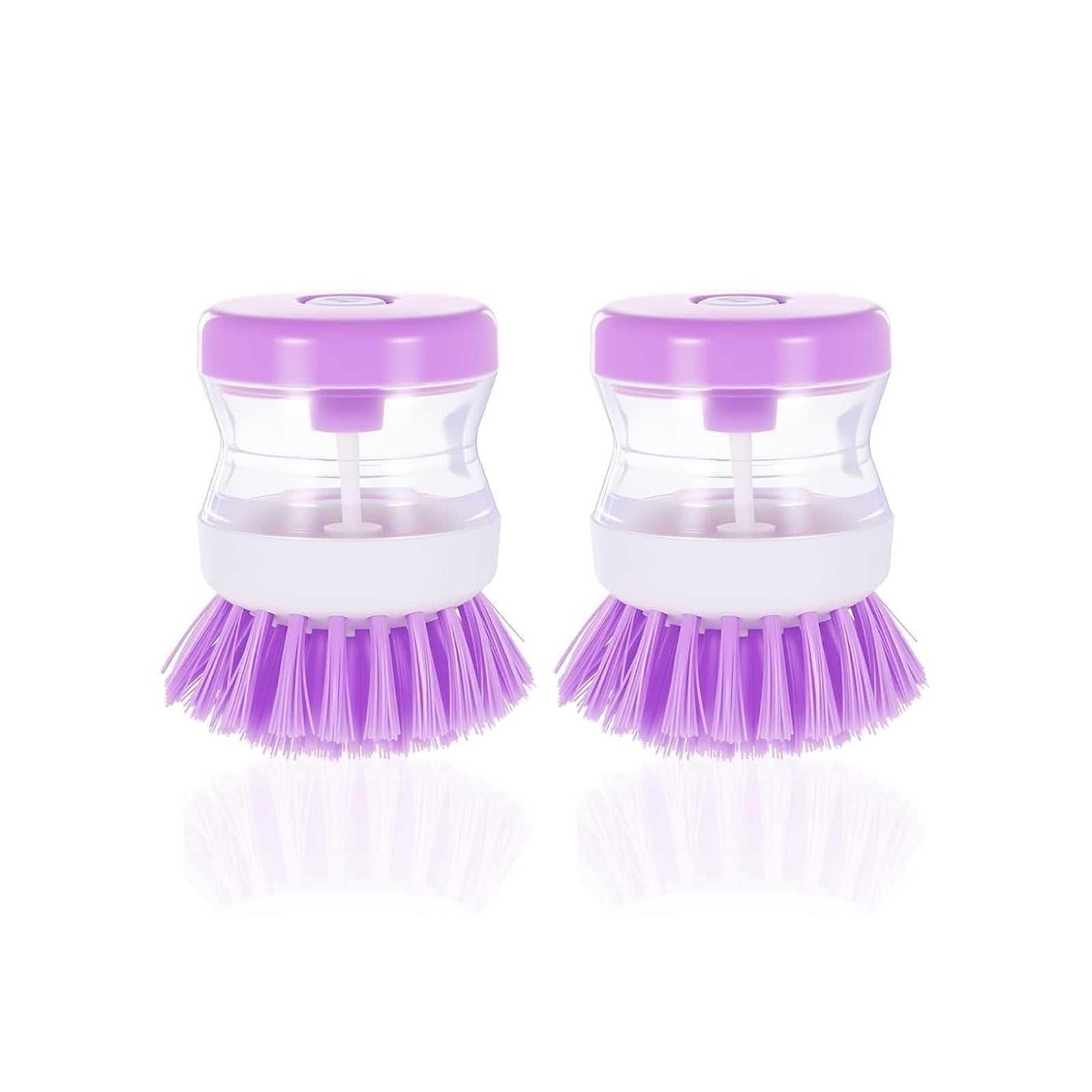 KOYPTL 2Pcs Dish Brush with Soap Dispenser,Soap Dispensing Brush ...