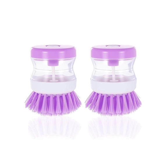 KOYPTL 2Pcs Dish Brush with Soap Dispenser,Soap Dispensing Brush ...