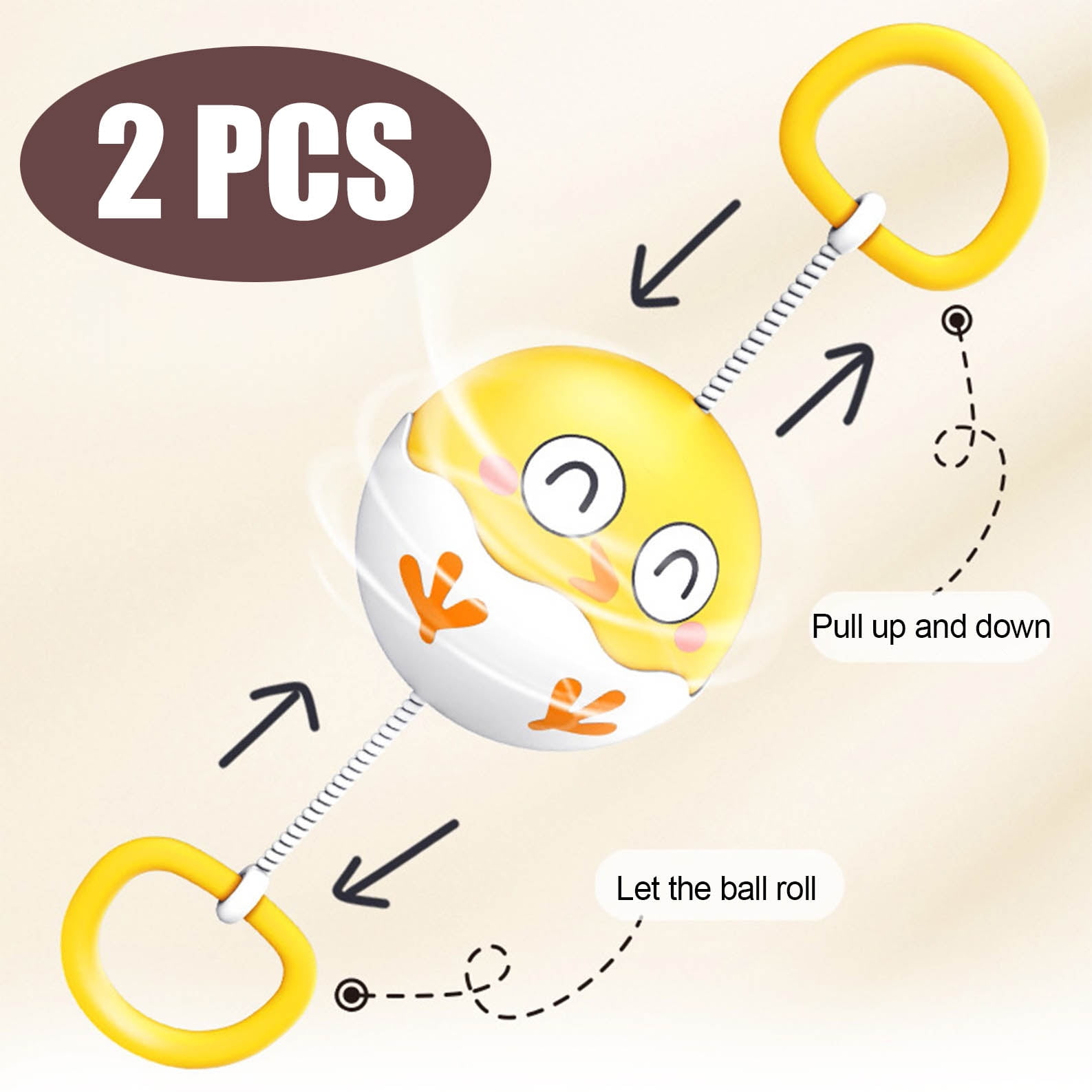 KOYPTL 2pcs Rope Pulling Whistle Blowing Toy with Flying Flashing ...
