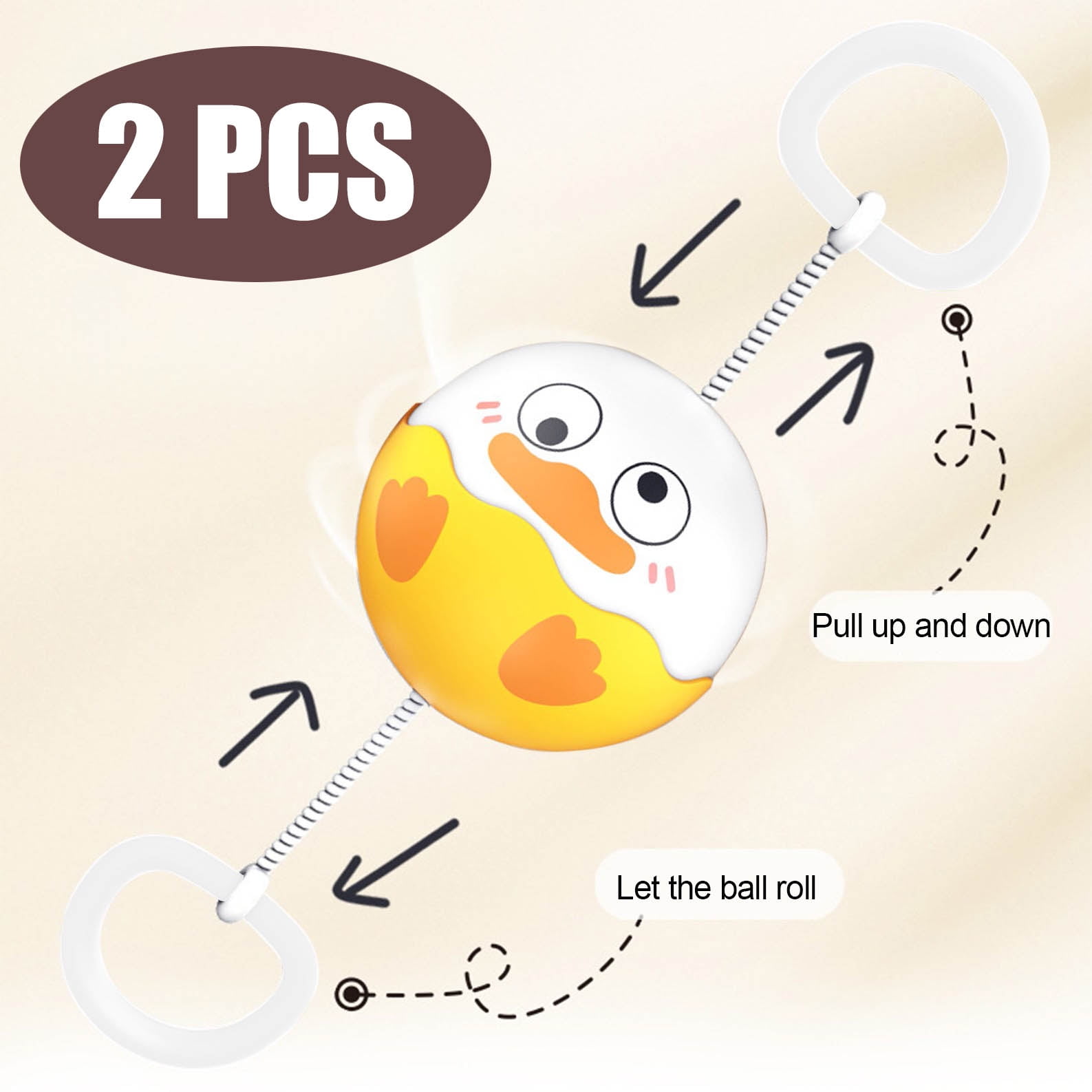 KOYPTL 2pcs Rope Pulling Whistle Blowing Toy with Flying Flashing ...