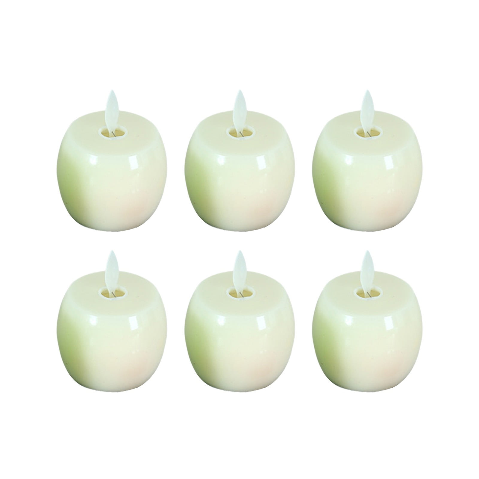KOYPTL 6 pcs-Beige Flameless LED Candles Tea Lights Battery Operated ...