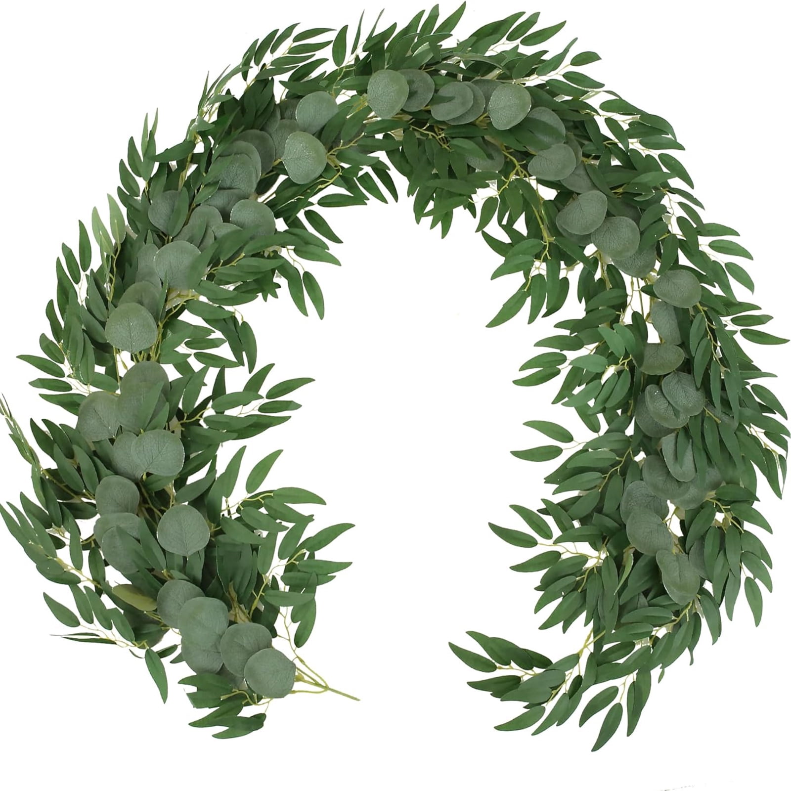 KOYPTL Artificial Eucalyptus Garland Christmas Decorations for Home,6 ...