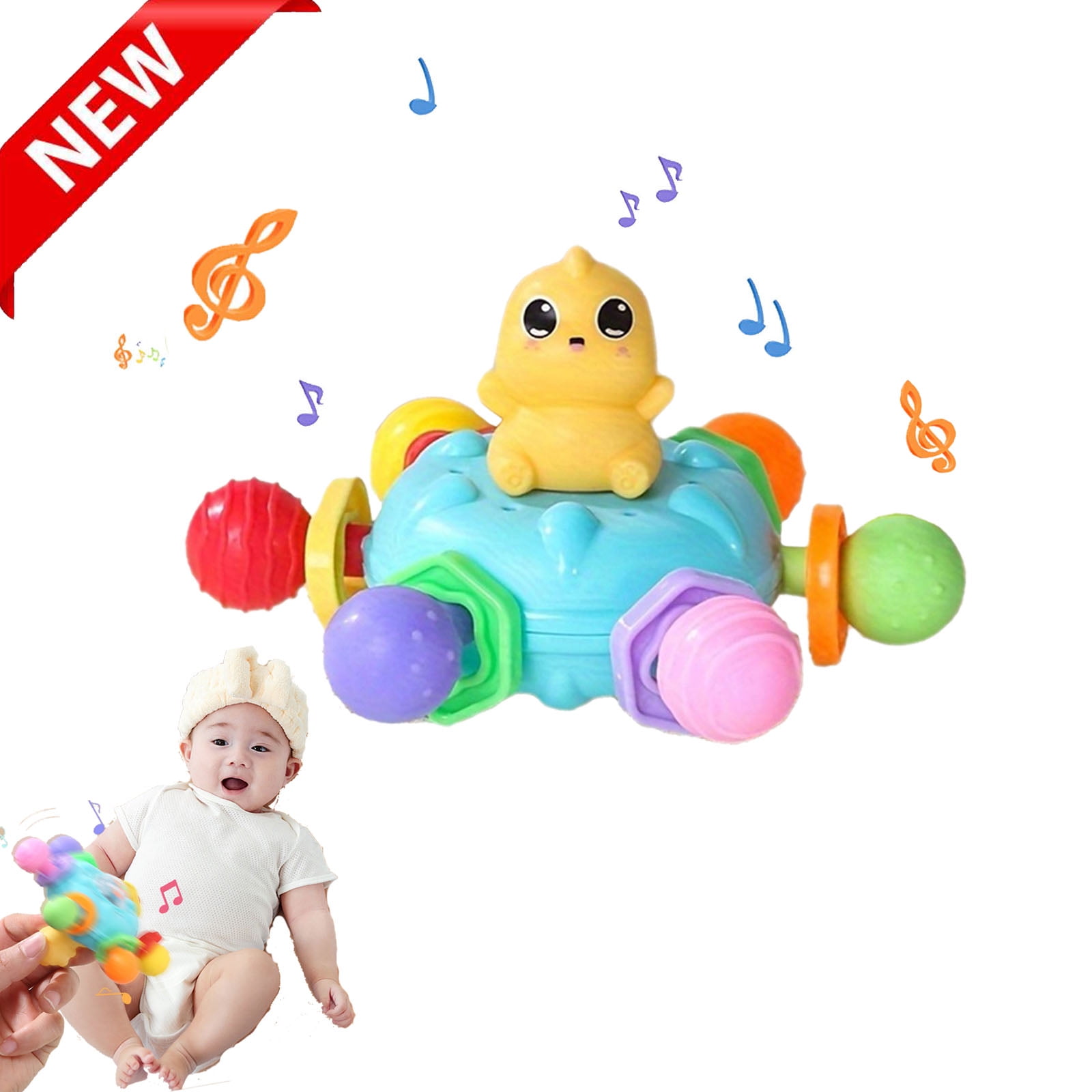 KOYPTL Baby Textured Grasp Ball Toy for Toddlers 0-6 8-12 Months ...