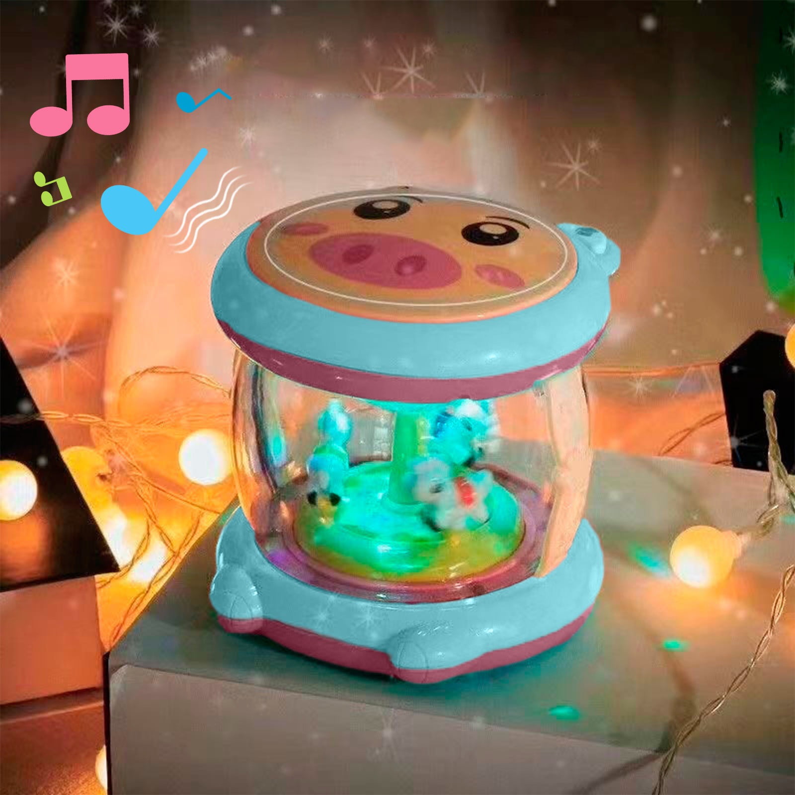 KOYPTL Baby Toys With Nusical Light Up For 0-6-12,Carousel Rotating ...