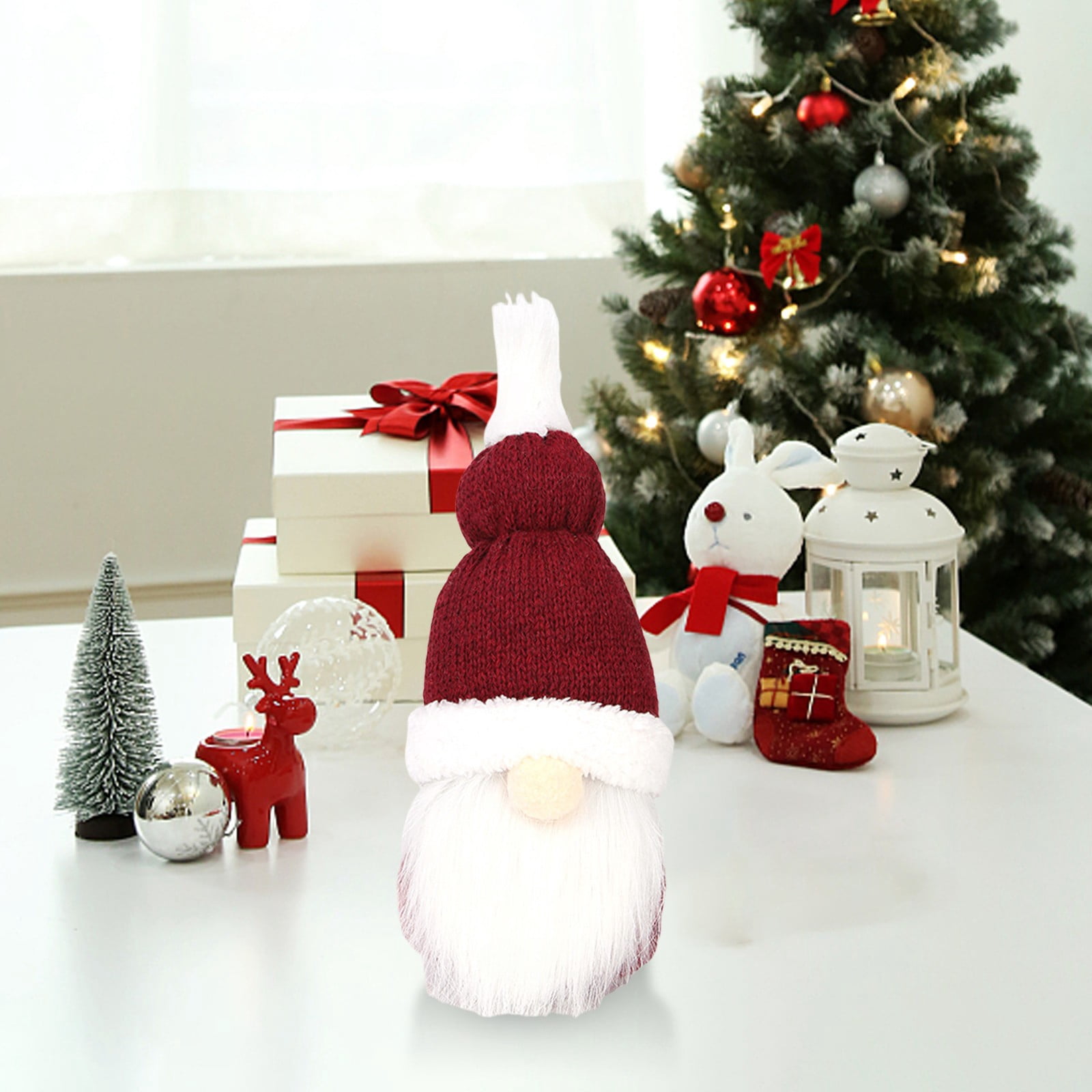 KOYPTL Christmas Legless Dwarf Gnome Decorative for Table Home ...