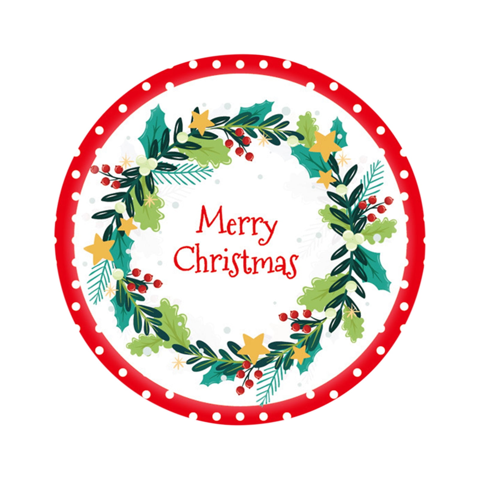 KOYPTL Christmas Paper Plates and Napkins,Disposable Tableware Xmas ...