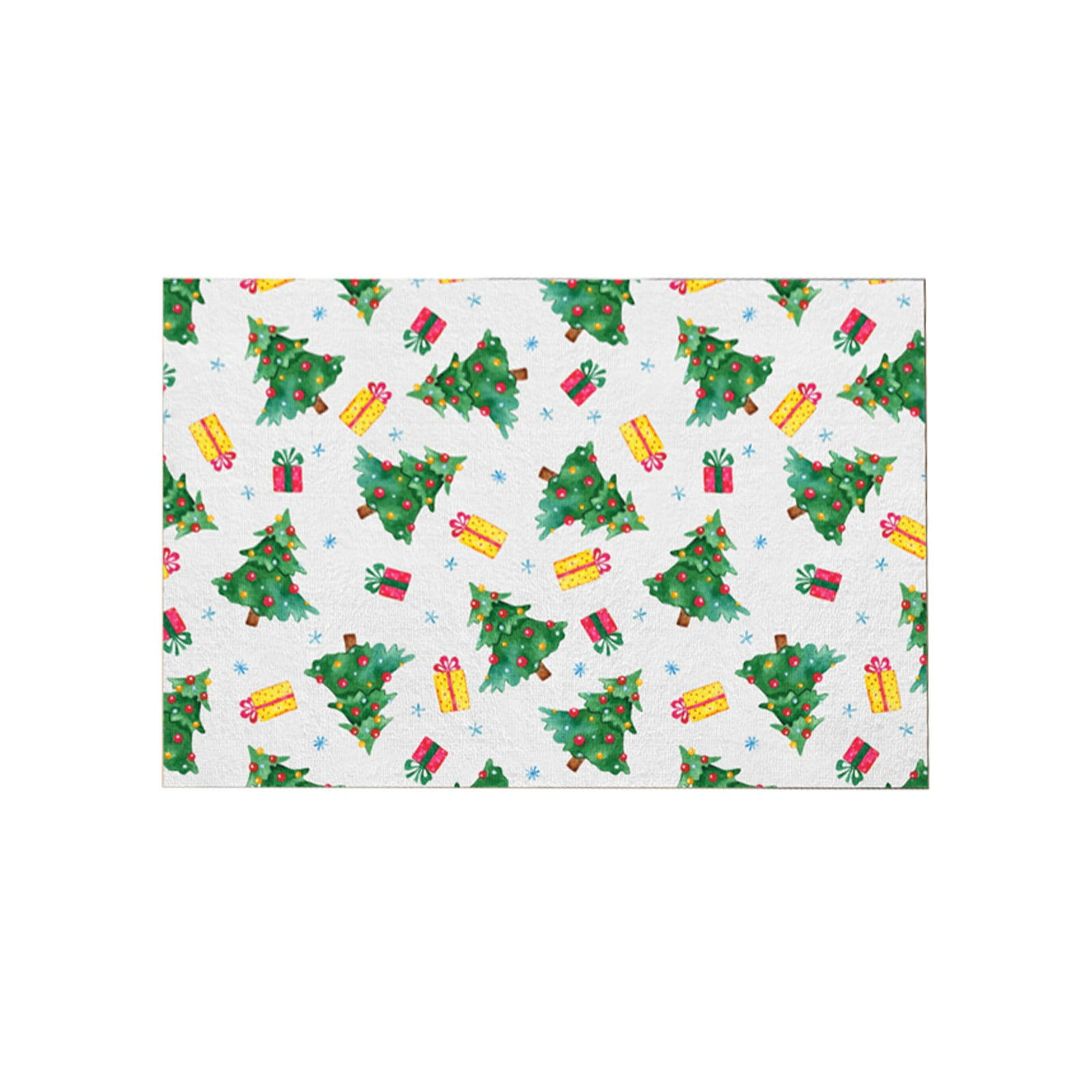 KOYPTL Christmas Tree Welcome Front Door Mat-16 x 24 Inch,Non Skid ...