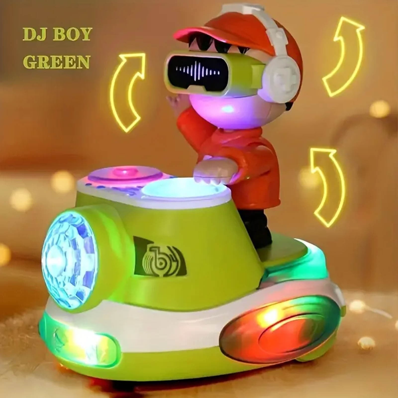 KOYPTL DJ Boy Funny Musical Toy with Dynamic Music and Colorful Lights ...