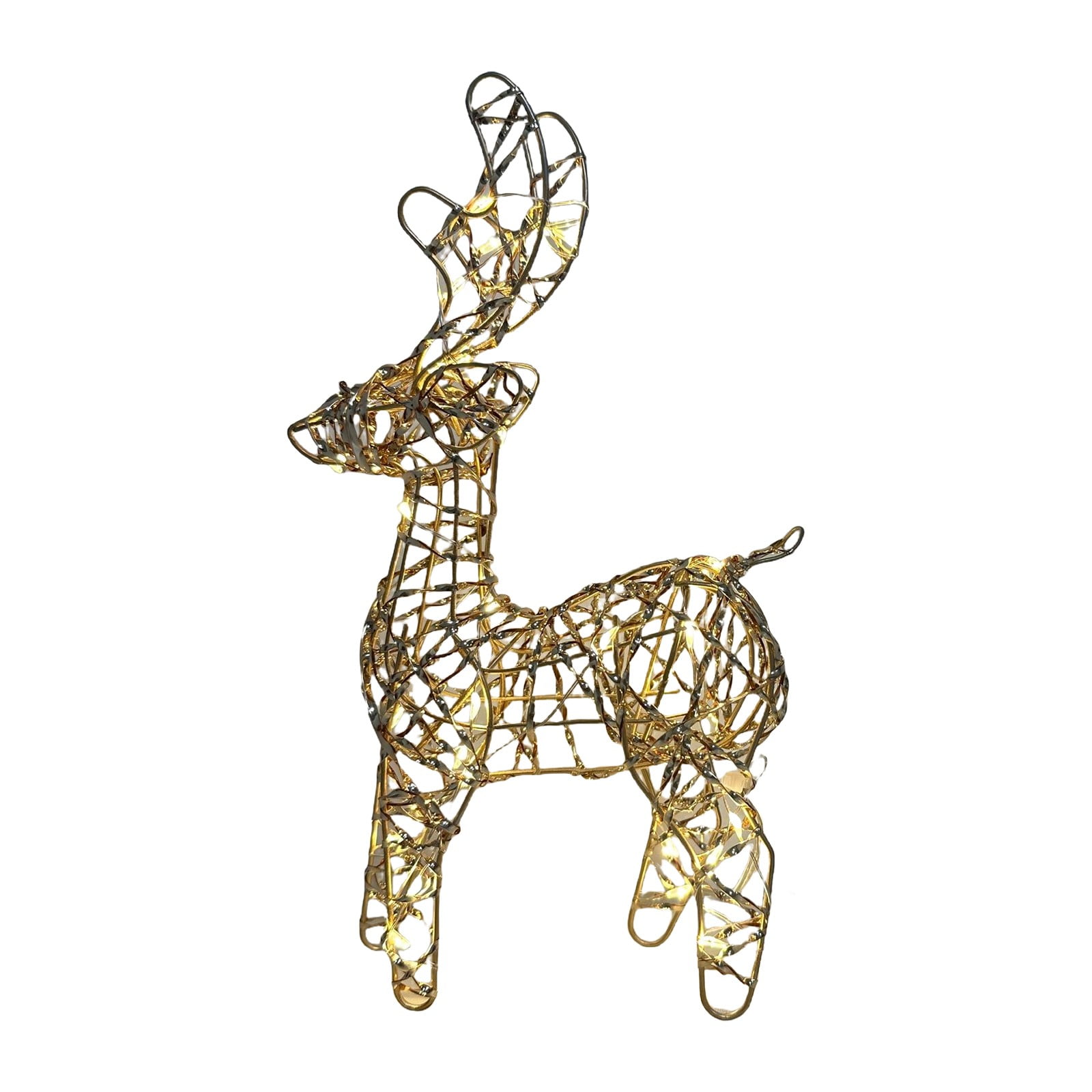 KOYPTL Iron Reindeer Christmas Tree Decorative for Mall Showcase ...