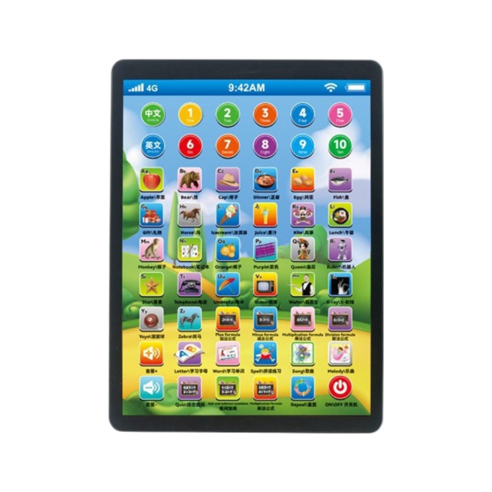 KOYPTL Kids Learning Tablet Toys, Touch and Learn Preschool Early ...