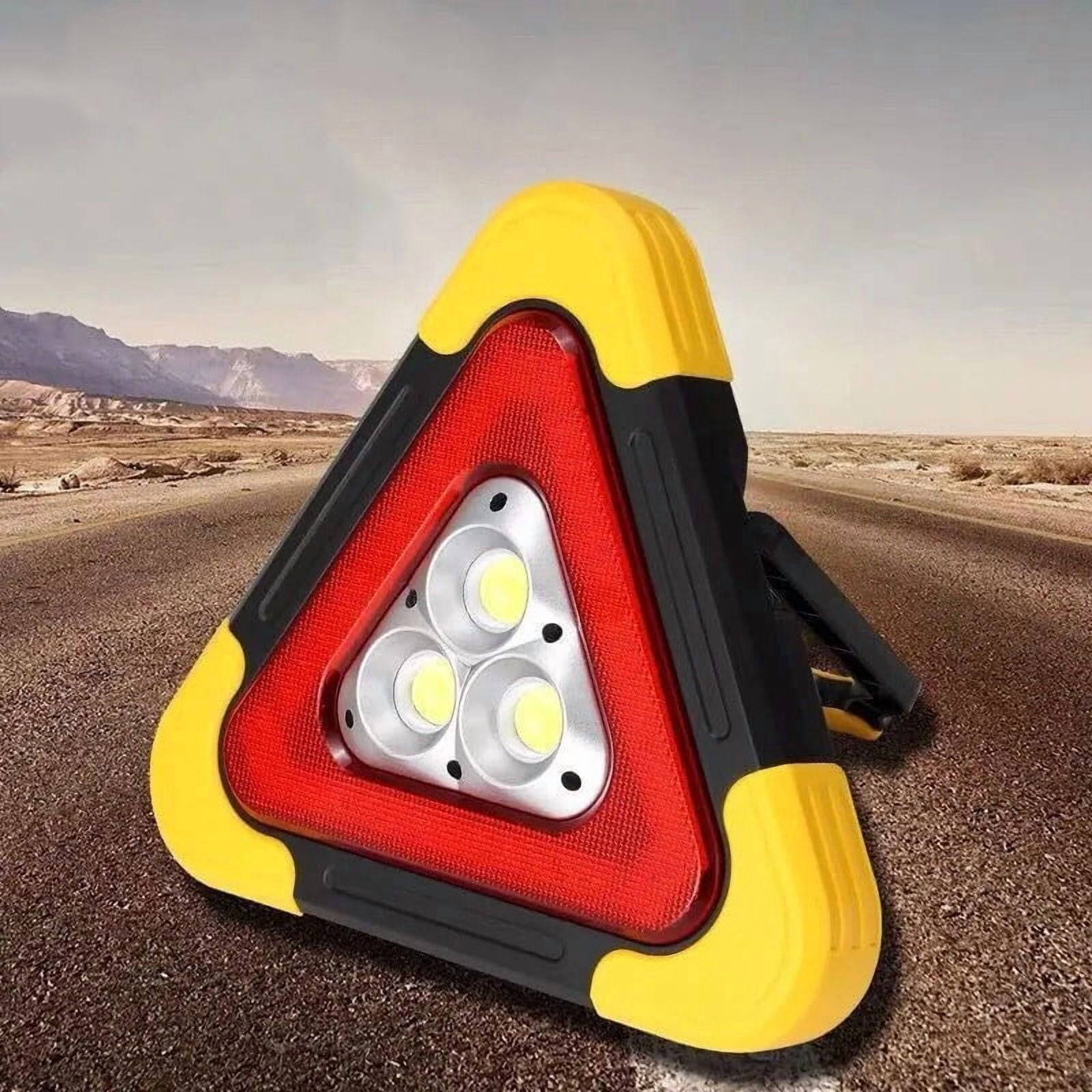 KOYPTL LED Waterproof Reflective Triangles Roadside,Triangle warning ...