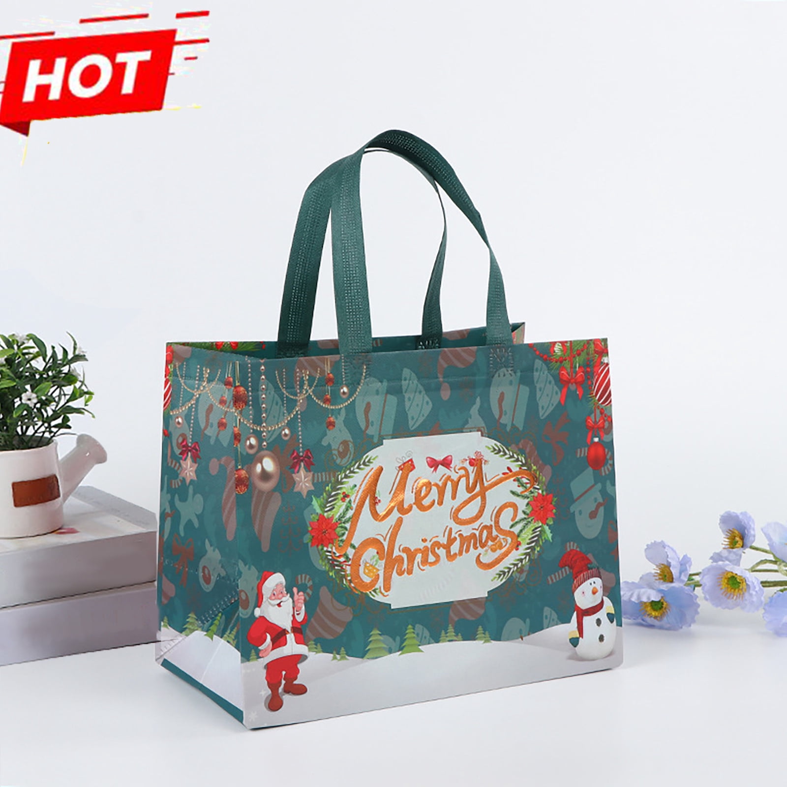 KOYPTL Large Christmas Gift Bags with Handles,Reusable Non-Woven ...