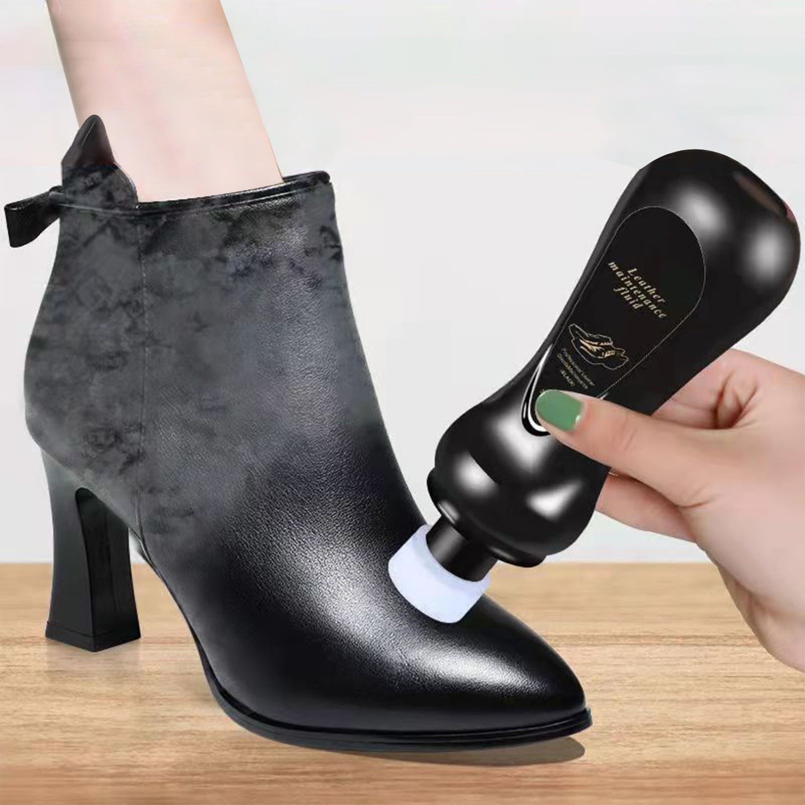 KOYPTL Liquid Shoe Polish 100ML-Instant Shine-Quick-Dry for Maintenance ...
