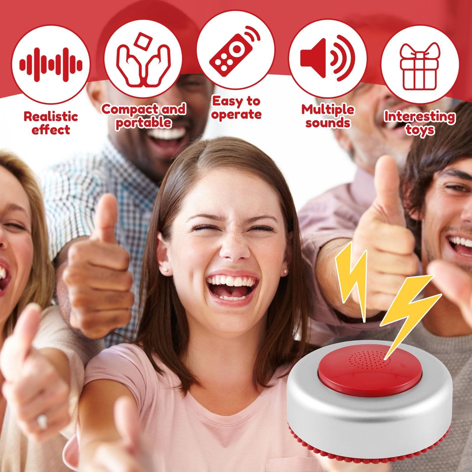 KOYPTL Machine Remote Controlled Noise Maker with 50 Sound Effects ...