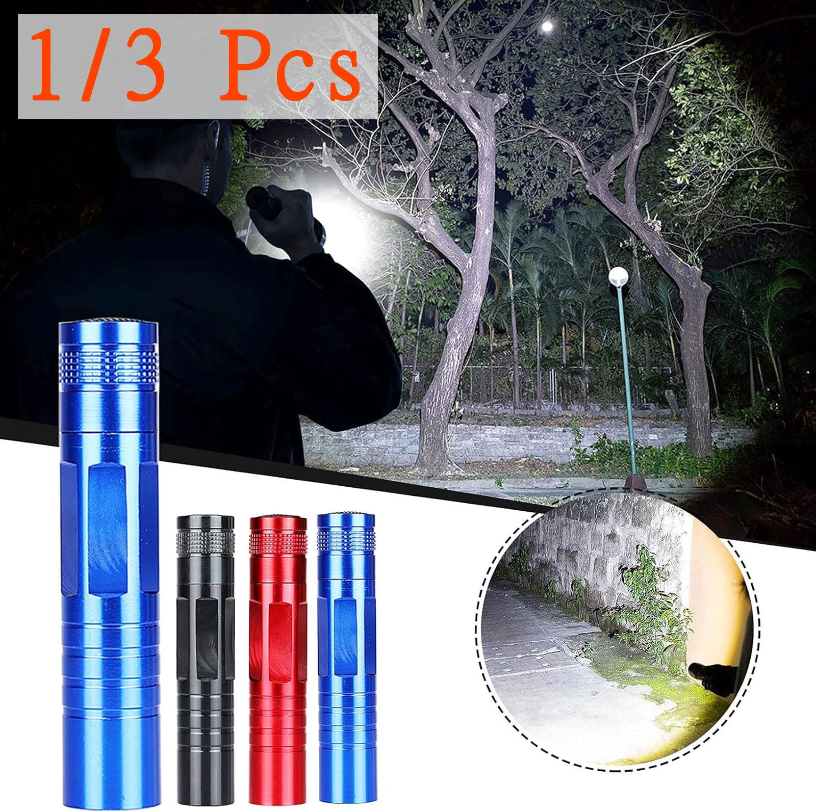 KOYPTL Mini Flashlight AAA Small Pen Light with Clip Portable 500lm ...