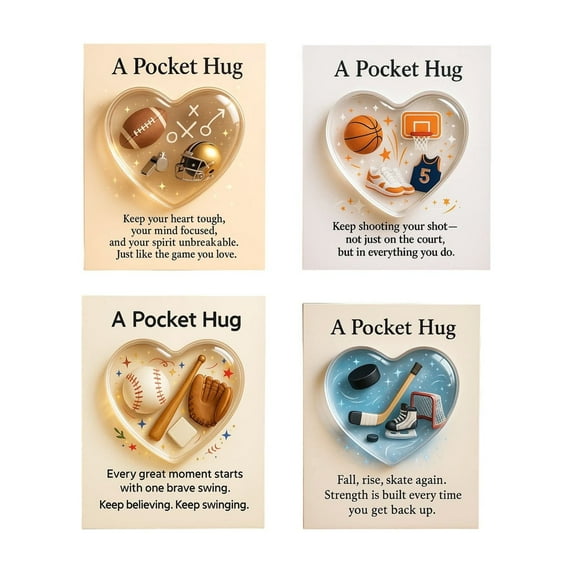 KOYPTL Sports-Themed Pocket Hug with Greeting Card Valentines Day Gifts ...