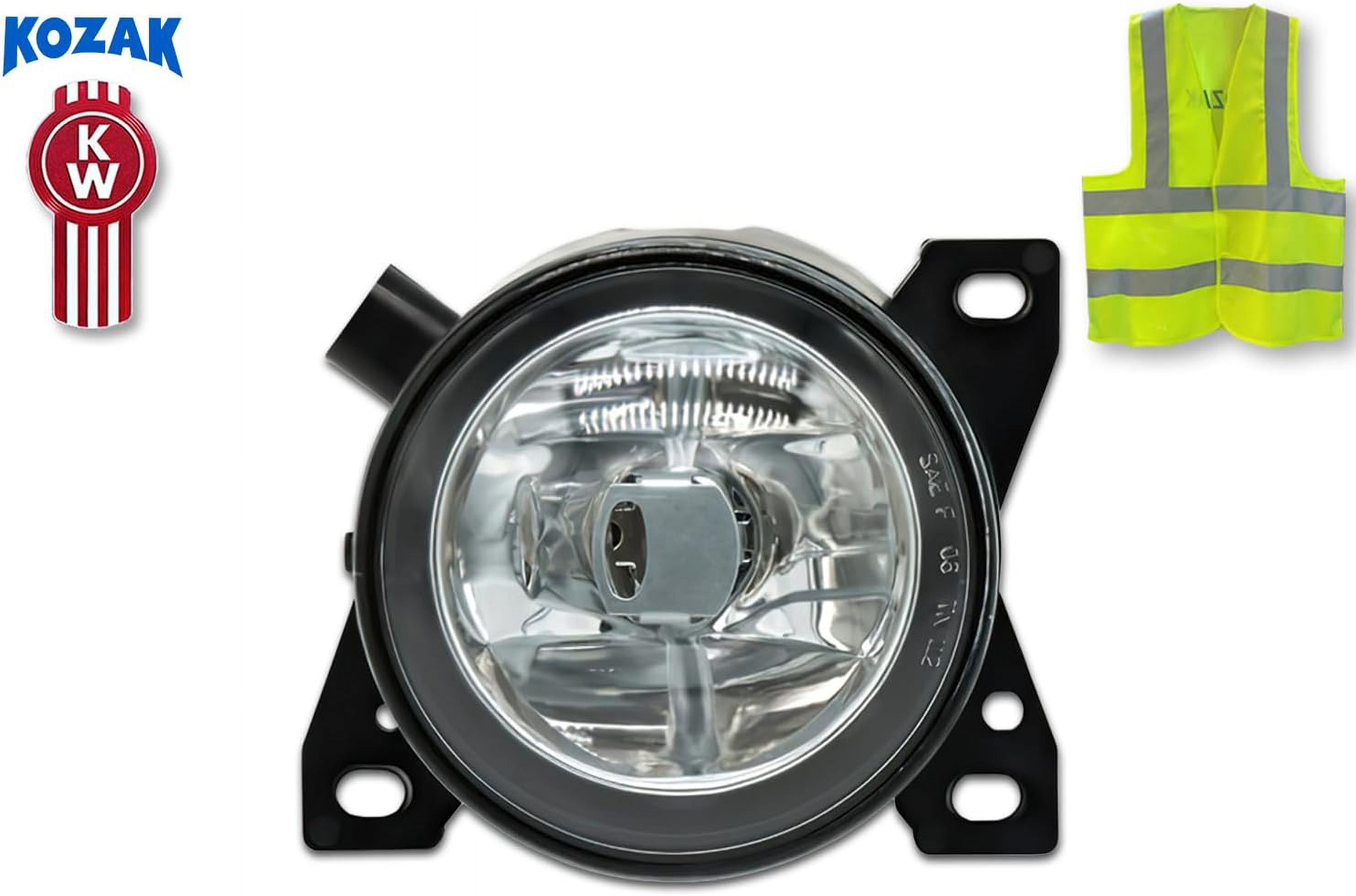 KOZAK Fog Light Lamp (Left Driver Side) with Bulb for Kenworth T660 ...