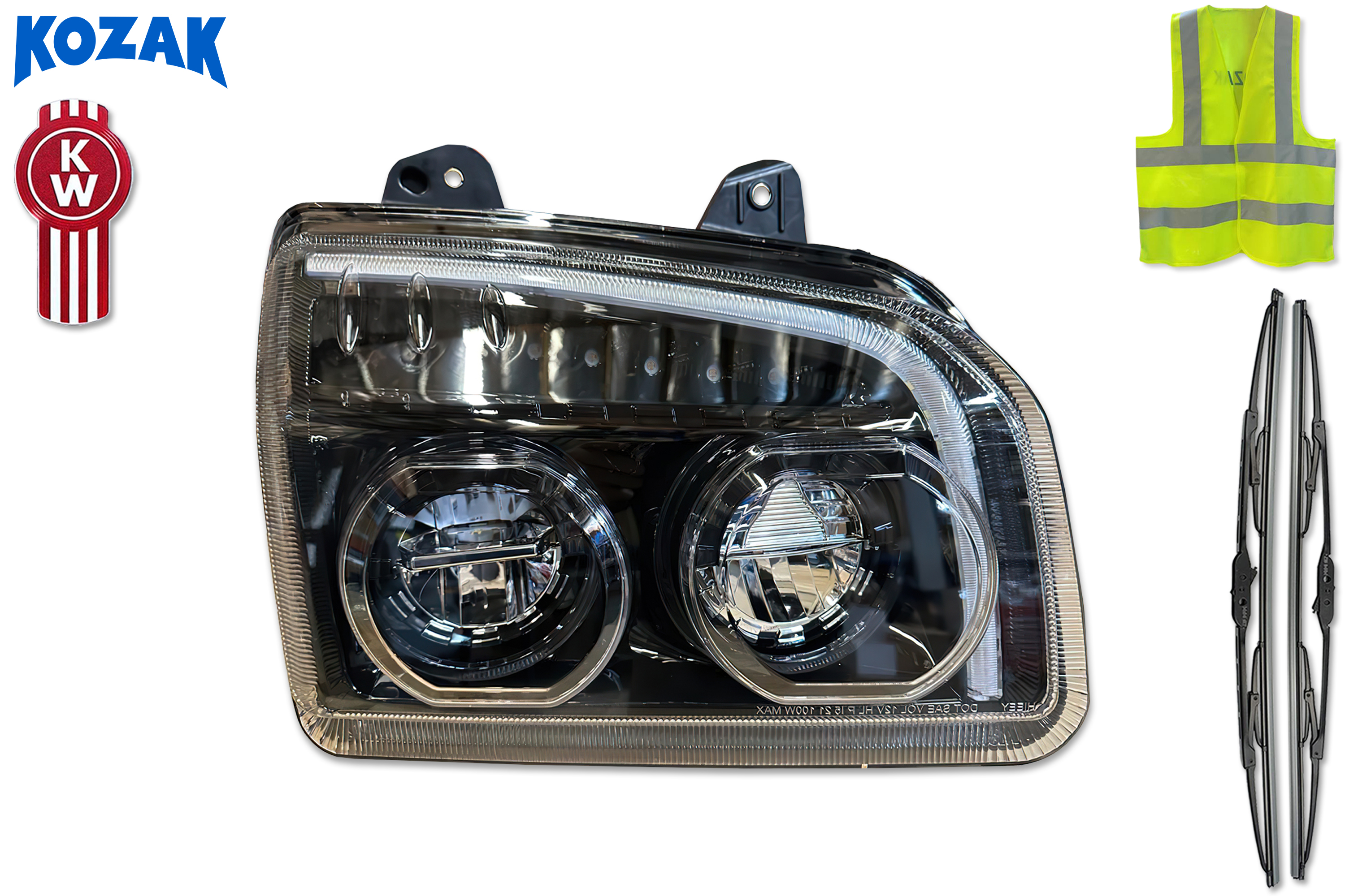 KOZAK Full LED Performance Headlight Assembly (Passenger Right Side ...