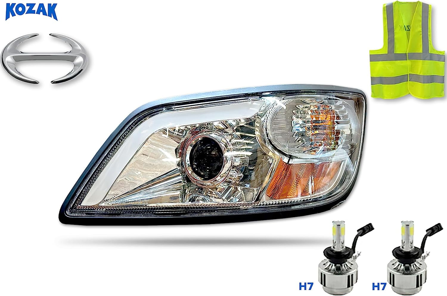 KOZAK Hino 2006-2019 338, Hino 2006-2010 145 165 185 Headlight Optical ...