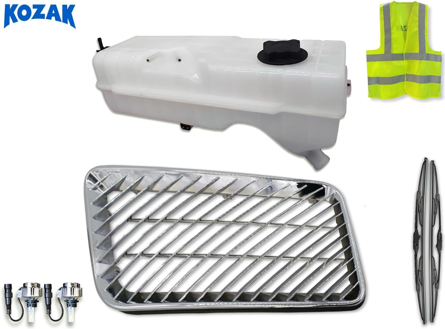KOZAK Heavy Duty Engine Overflow Coolant Recovery Bottle Tank with Cap ...