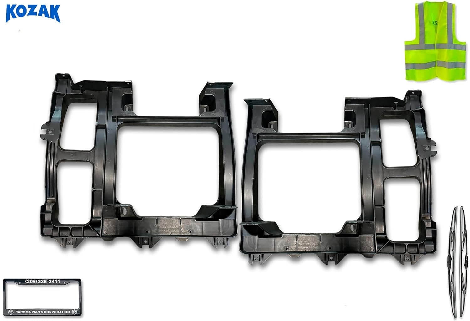 KOZAK Large Inner Supports for Rear Step Fairings, Right Passenger and ...