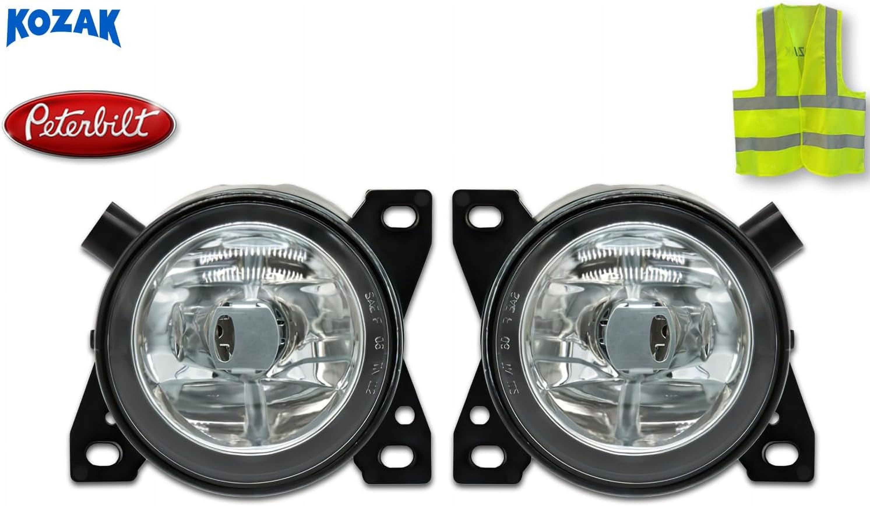 KOZAK Peterbilt 587 579 2013-2021 Fog Lights Lamp Pair Set - Walmart.com