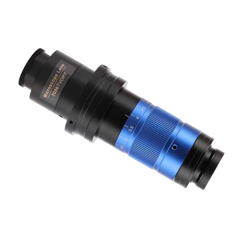 KP-7056TVOP7 32X-252X Monocular Microscope Lens 0.7X-5.6X Continuously ...