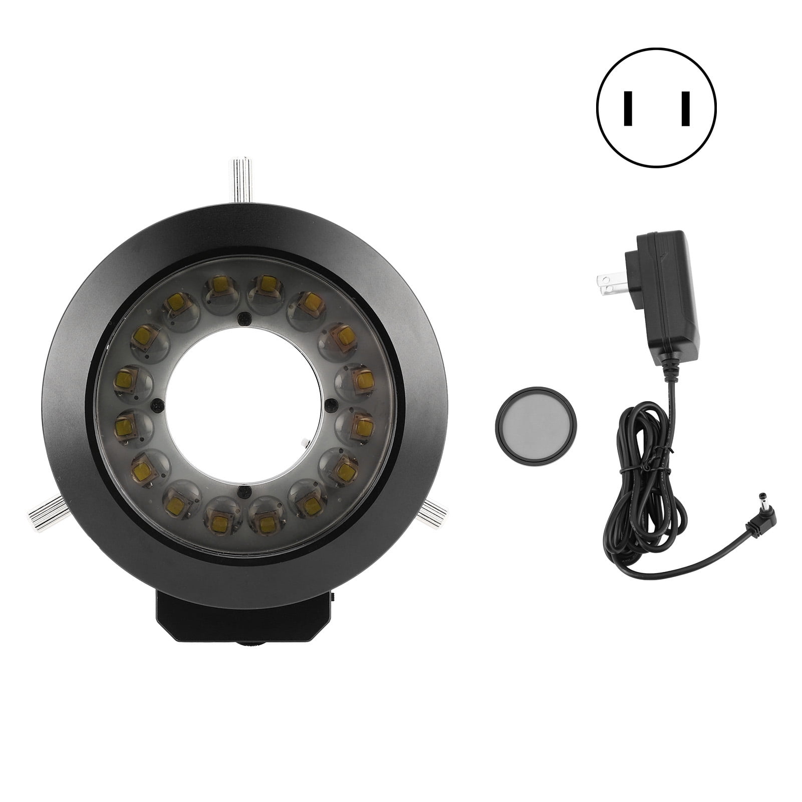 KP-P100A Microscope 16LED Ring Light Source with Polarizer 62mm ...
