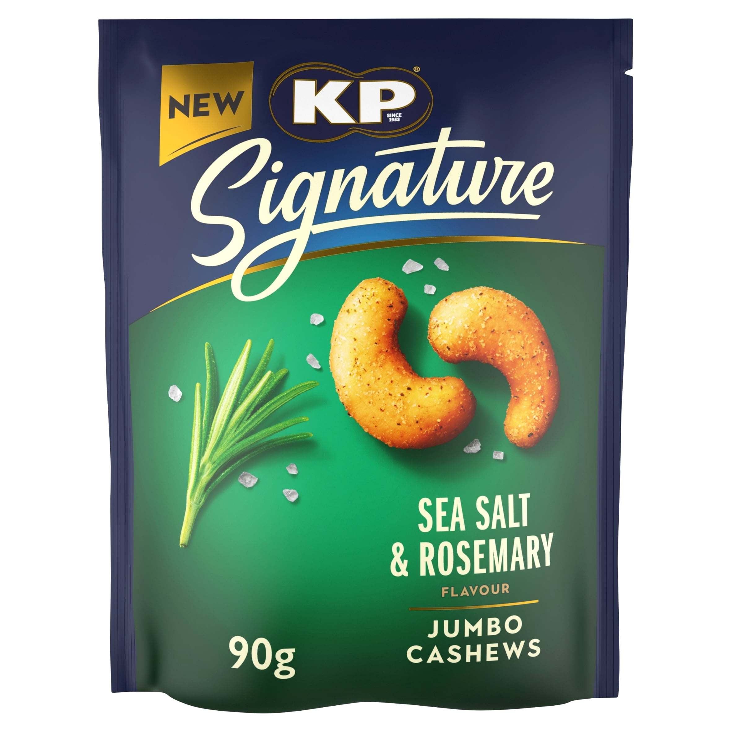 KP Signature Sea Salt and Rosemary Cashews 90g, Imported from Britain ...