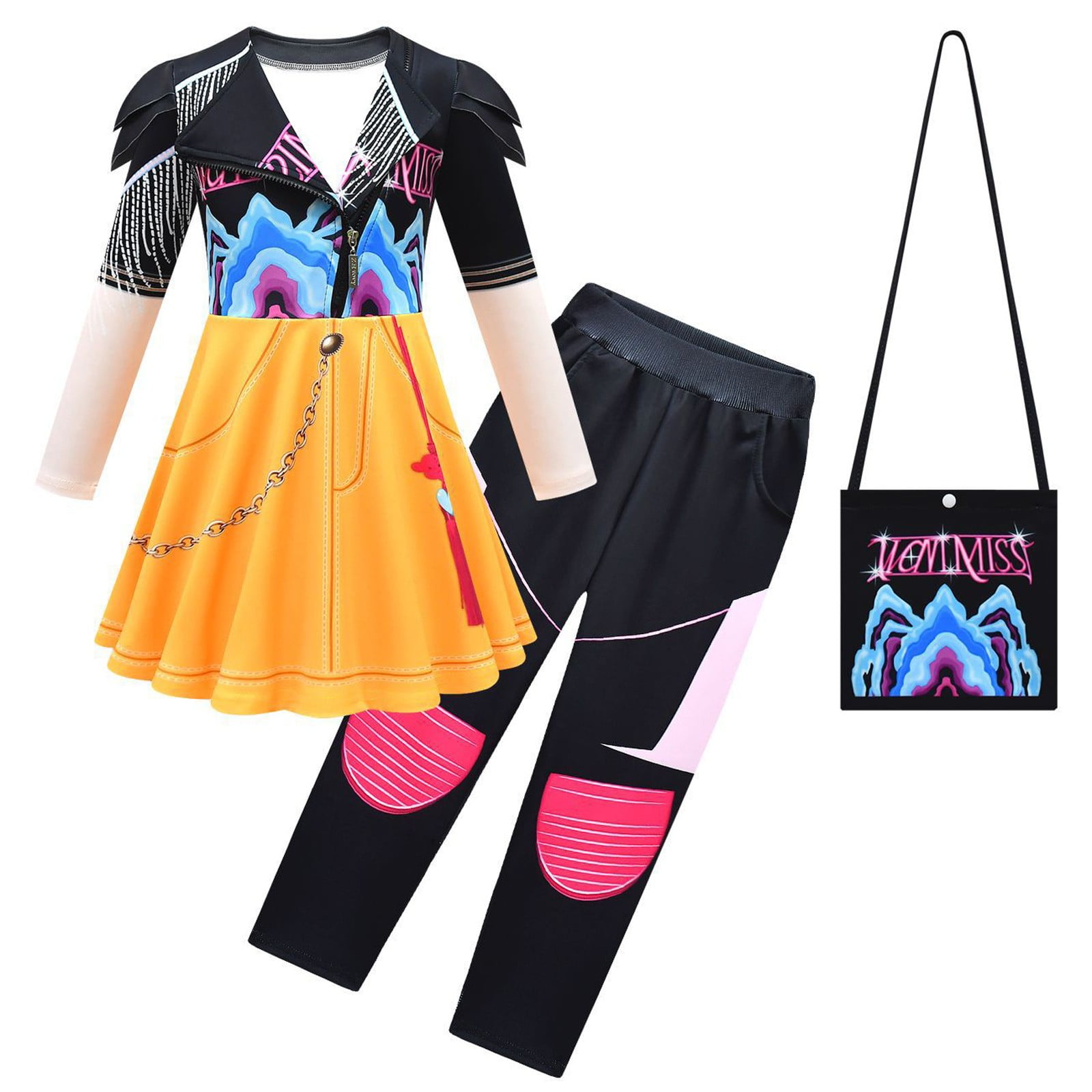 KP0p Demonn-Hunters Costumes - Kids Huntrix Mira Rumi Dress Pants Bag ...