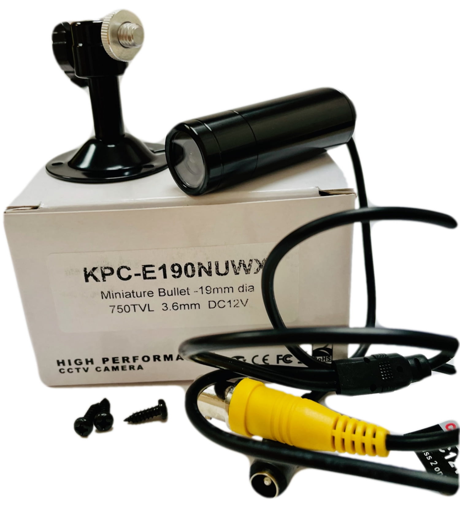 KPC-E190NUWX Miniature Bullet Camera with 750TVL 3.6MM DC12V ...