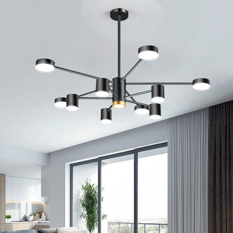 KPIBEST 30.7 inch LED Sputnik Chandelier, Pendant Lighting Fixture ...