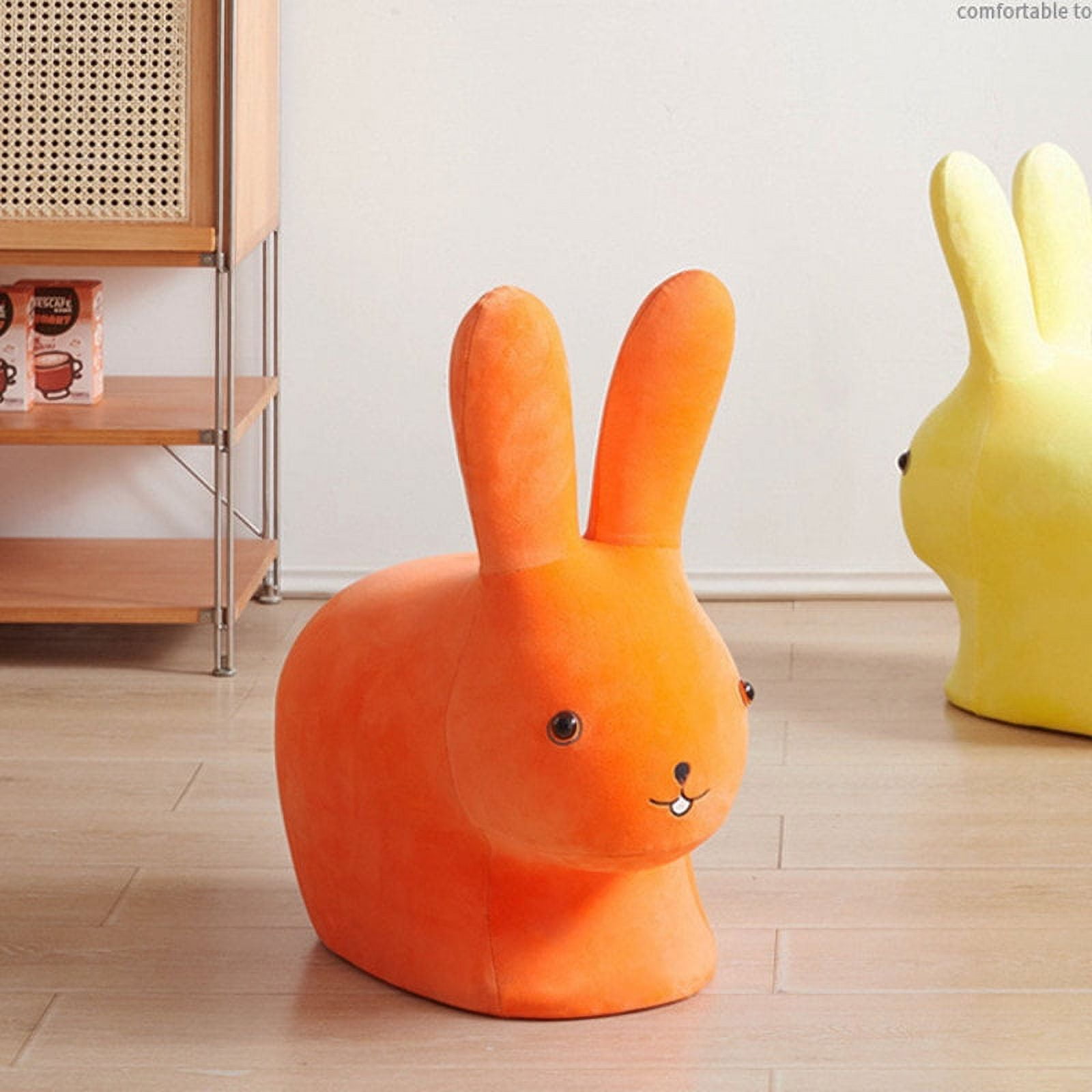 KPIBEST Cartoon rabbit stool, footstool children rolling cute chair ...