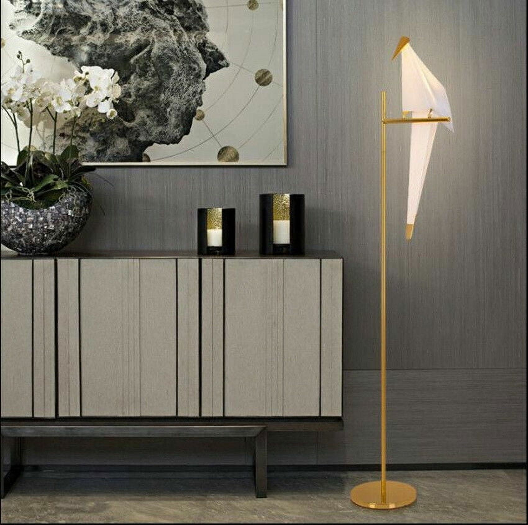 KPIBEST Creative Reading Light, Modern Floor Lamp LED Origami Crane ...