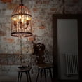 KPIBEST Industrial 4 Lights Pendant Retro Chandelier Vintage Ceiling ...
