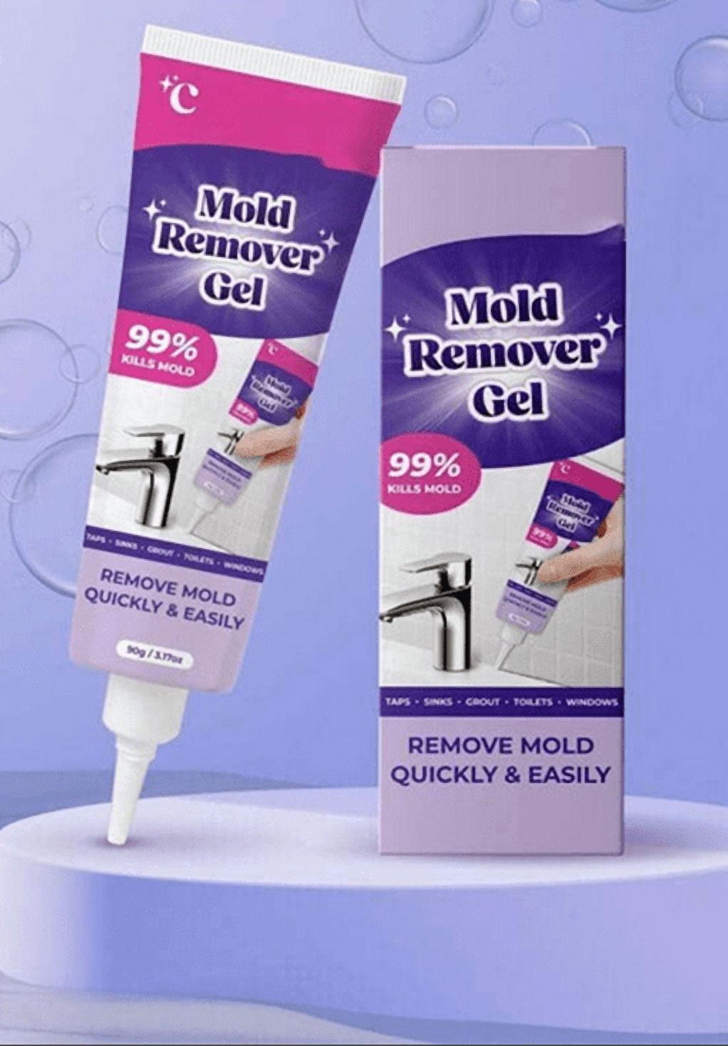 KPIMOR Mold Remover Gel for Bathroom, Kitchen,Windows, Fast Acting ...