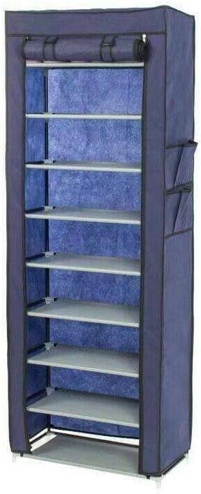 KPJQ 10 Layer 9 Shelf Shoes Cabinet Storage Organizer Shoe Rack ...