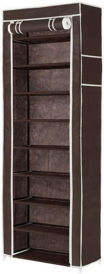 KPJQLarge Standing Fabric Shoe Rack /Storage Cabinet /Closet Organizer ...