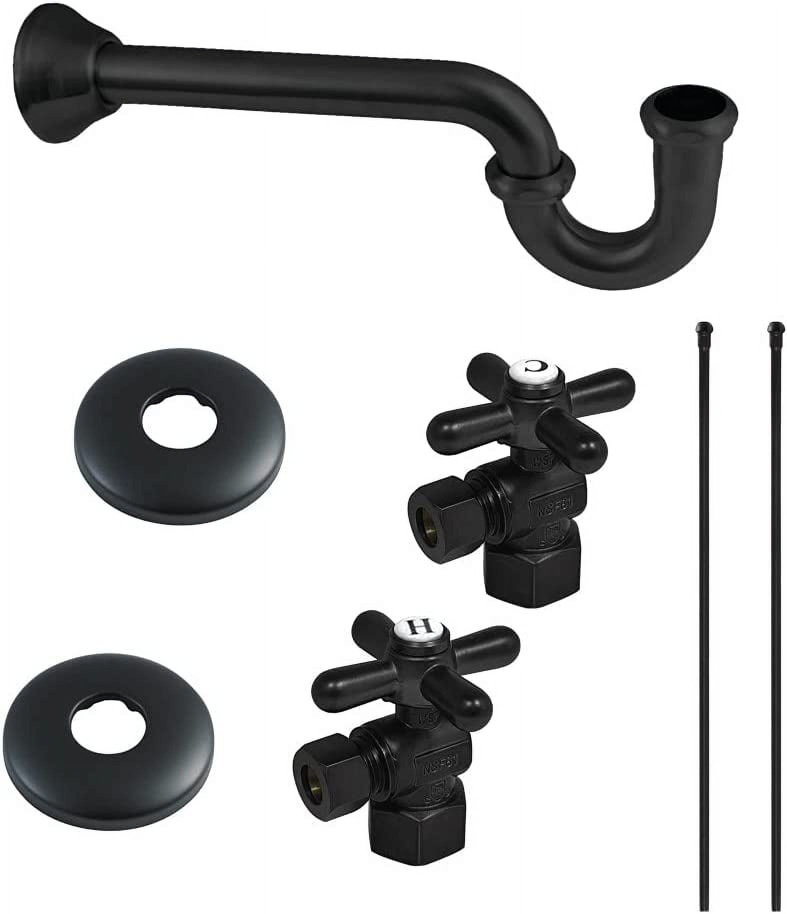 KPK100MBP Trimscape Plumbing Supply Kit Combo, Matte Black - Walmart.com