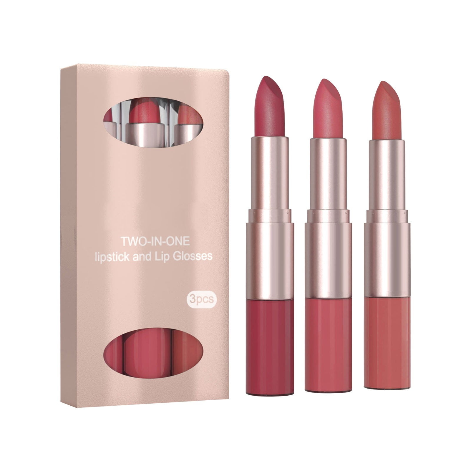 Kplfubk 2in1 Lipstick And Lip Gloss Mattes Liquid Lipstick Long Lasting
